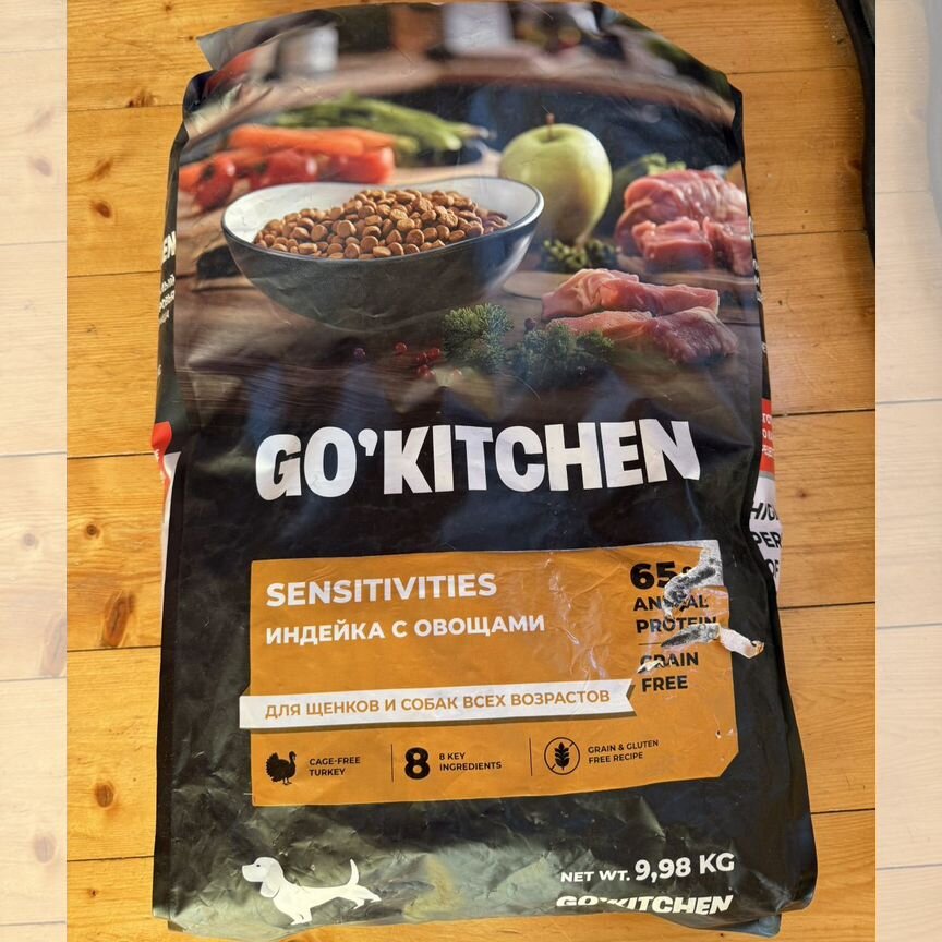 Корм для собак go kitchen