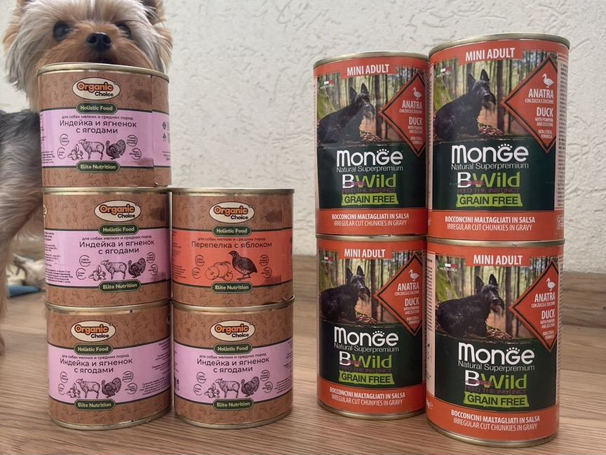 Консервы organic choice для мелких пород