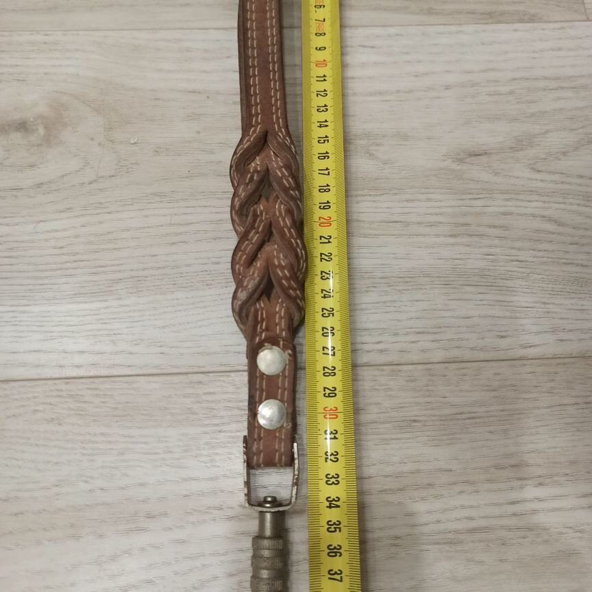 Поводок водилка для собак кожаный