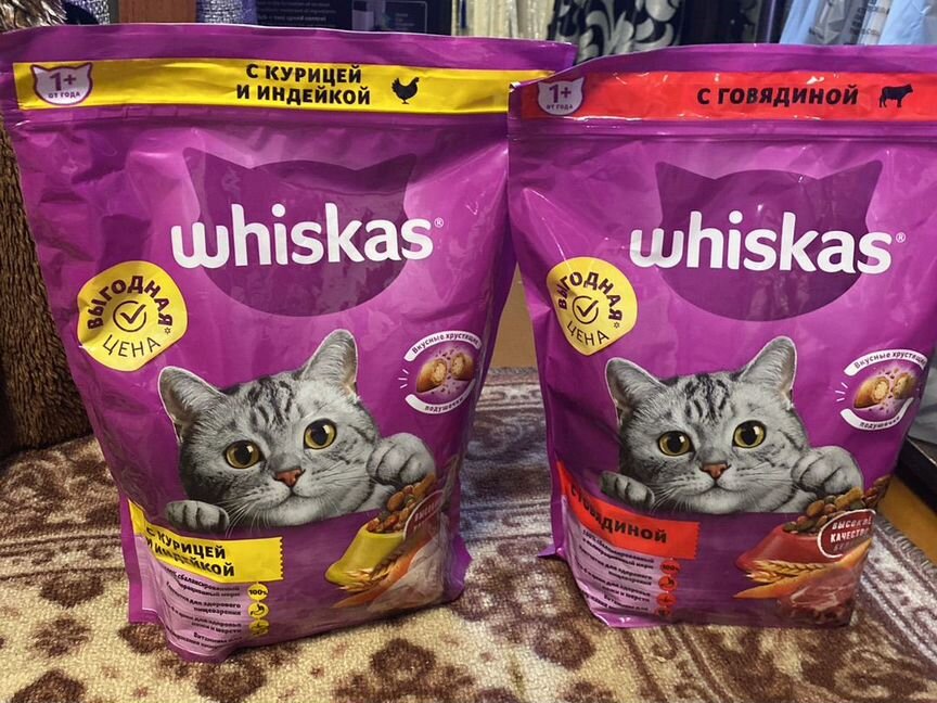 Кошачий сухой корм вискас