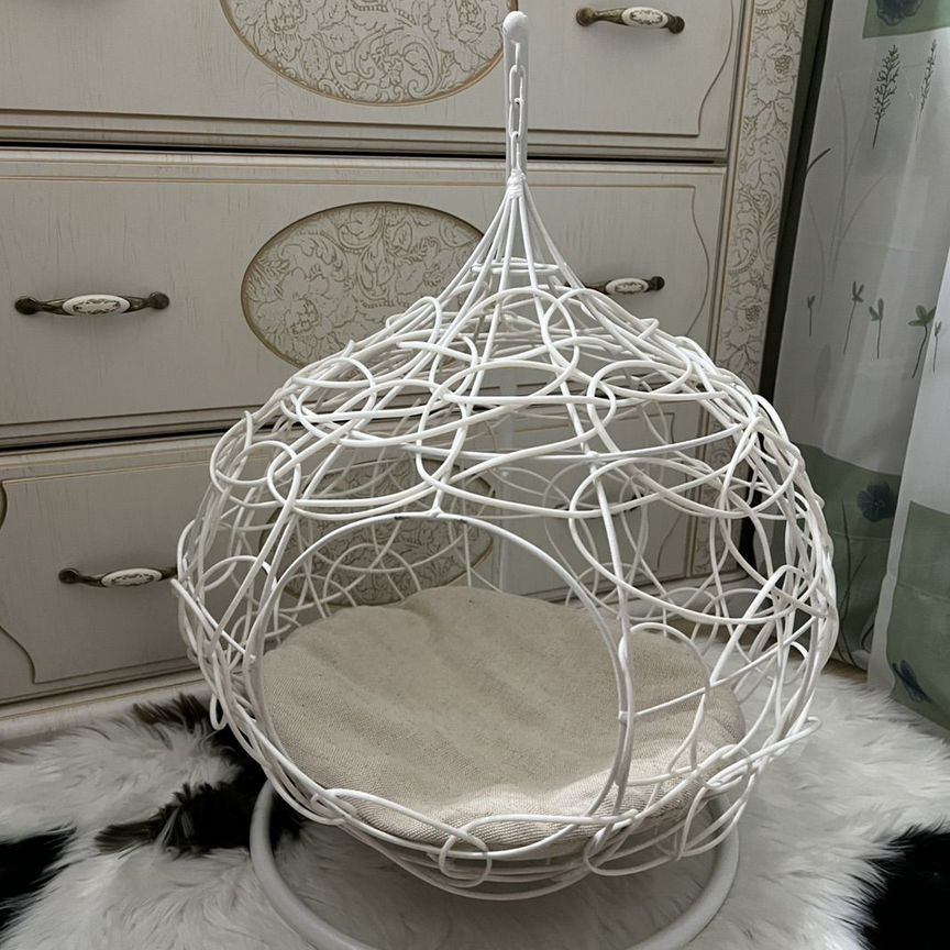 Подвесной домик из экоротанга