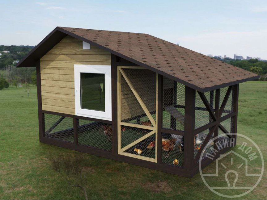 Куриная ферма (курятник) под ключ