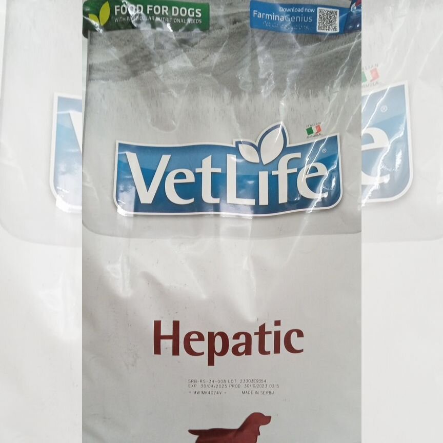 Корм для собак Farmina VetLife Hepatic 2 кг