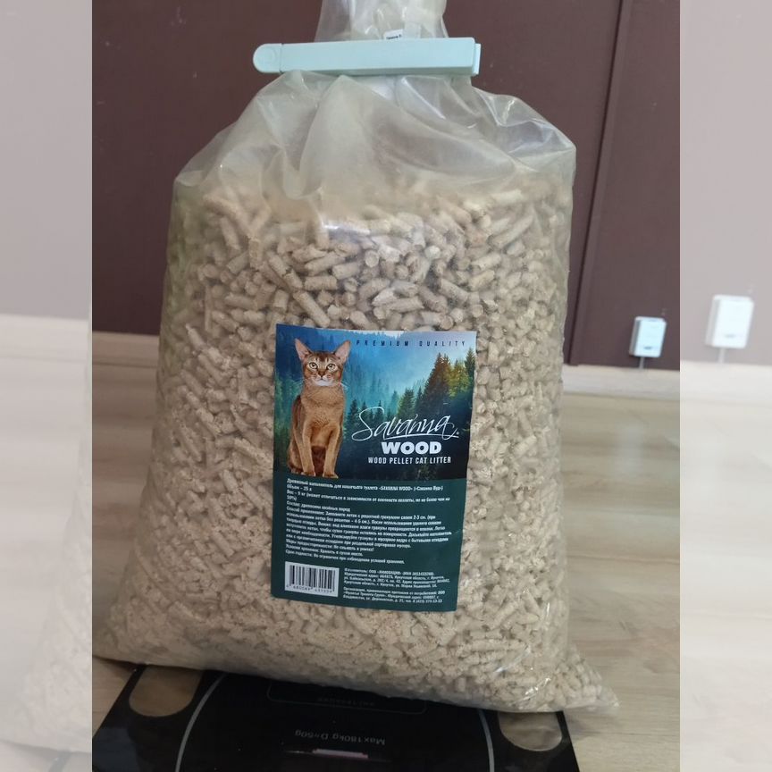 Наполнитель для кошачьего туалета древесный