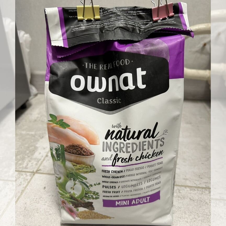 Собачий корм The real food ownat classic