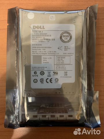 Жесткий диск Dell 300Gb 15K SAS 2.5 0h8dvc купить в Москве ...