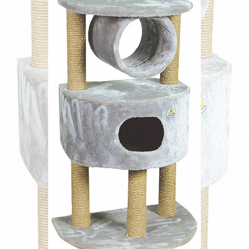 Когтеточка домик для кошки большой бу