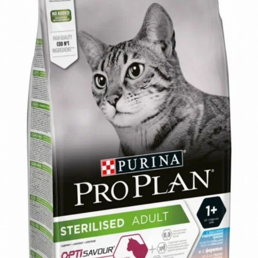 Сухой корм для кошек 10 кг ProPlan