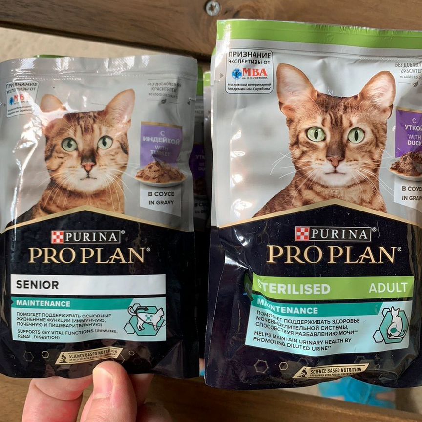 Корм для кошек purina Pro plan sterilised и senior