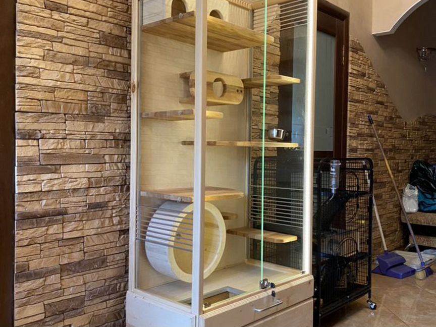 Клетка-витрина для шиншилл «Бриллиант»