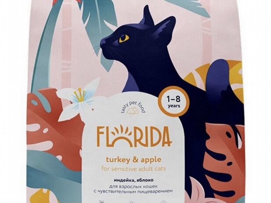 Корм для кошек florida 4 кг