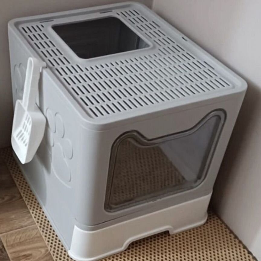 Закрытый лоток для кошек большой