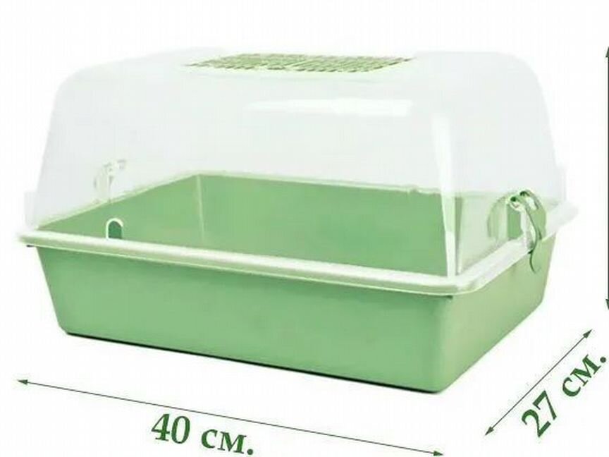 Террариум для грызунов/улиток/черепах 40х27х18