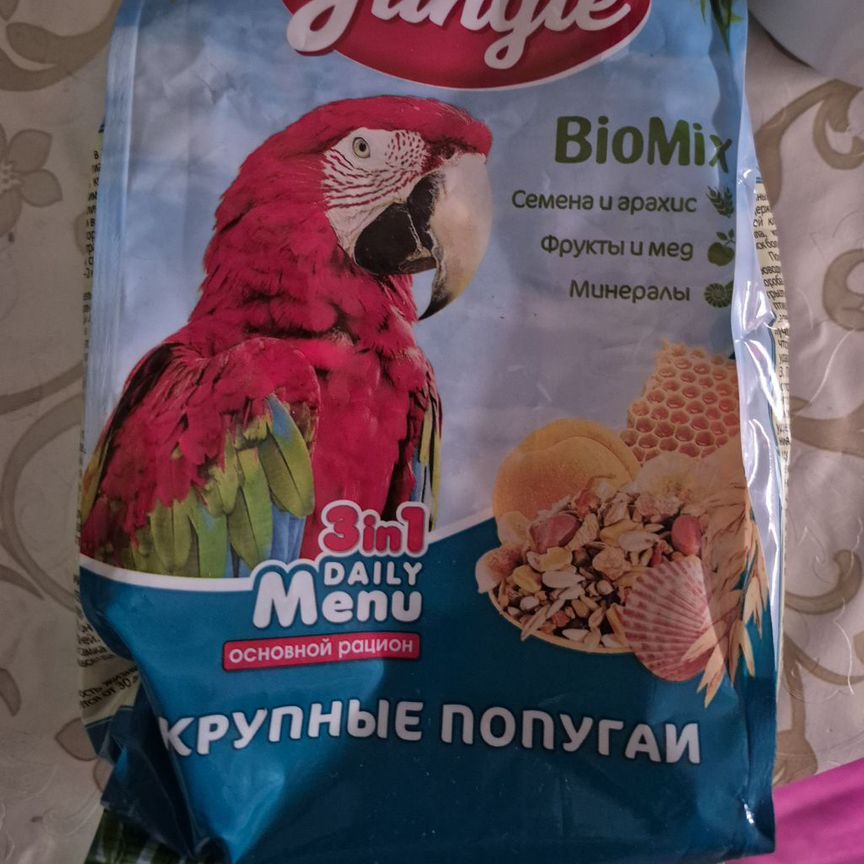 Корм для крупных попугаев