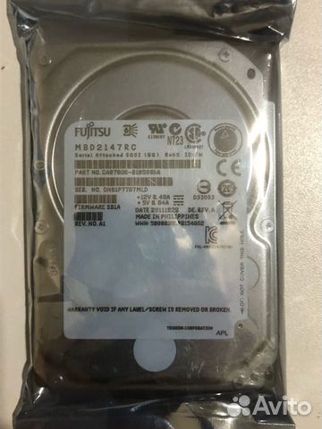 Жесткий диск Fujitsu MBD2147RC купить в Москве | Электроника | Авито