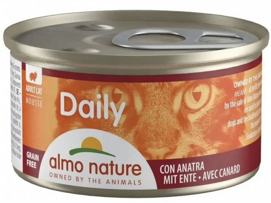 Влажный корм для кошек Almo Nature нежный мусс