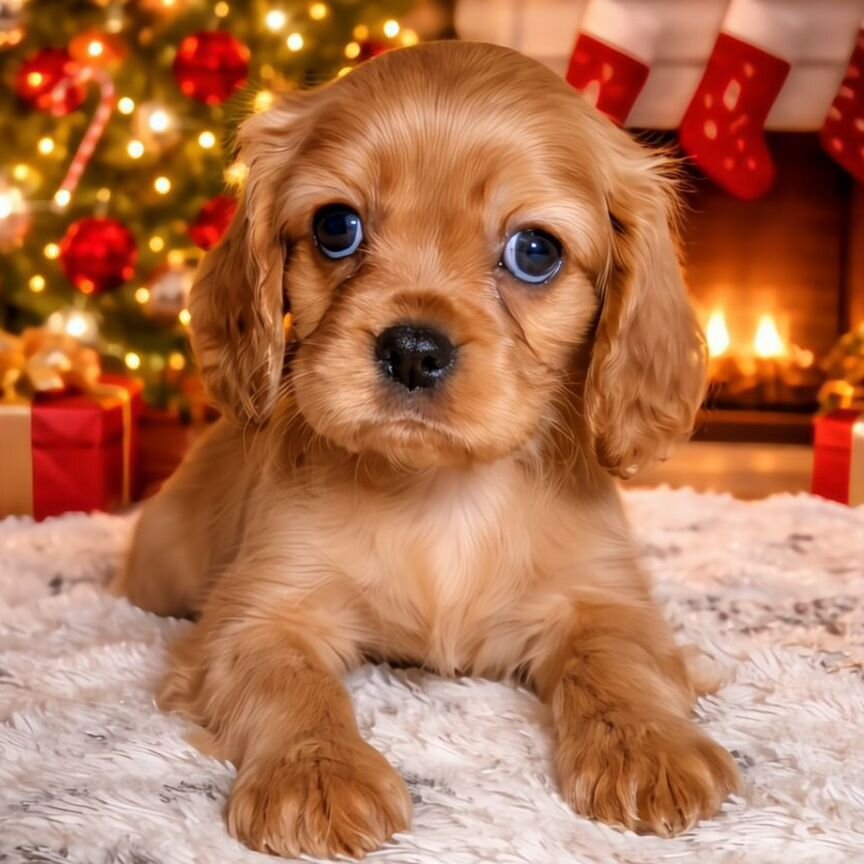 Кавалер кинг-чарльз-спаниель, щенок