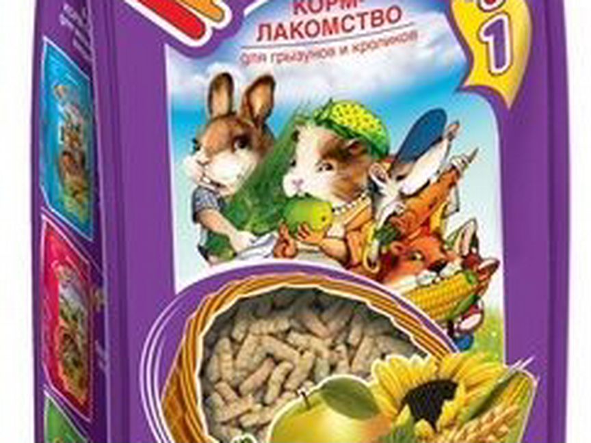 Зоомир Корм-лакомство для грызунов и кроликов Грыз