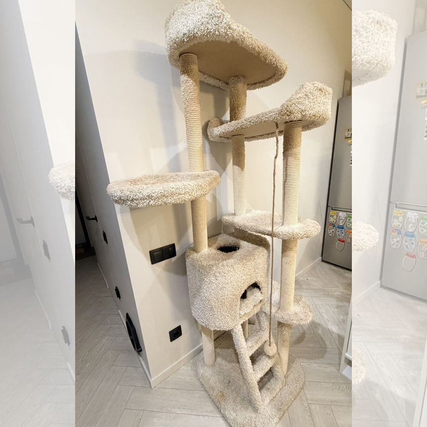 Когтеточка домик для кошек большая