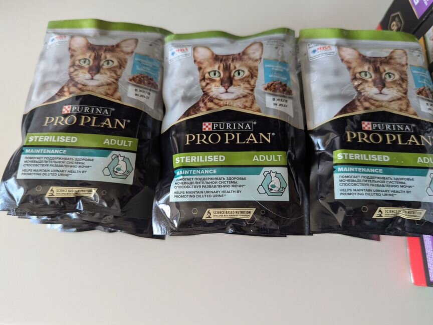 Корм для кошек pro plan паучи океаническая рыба