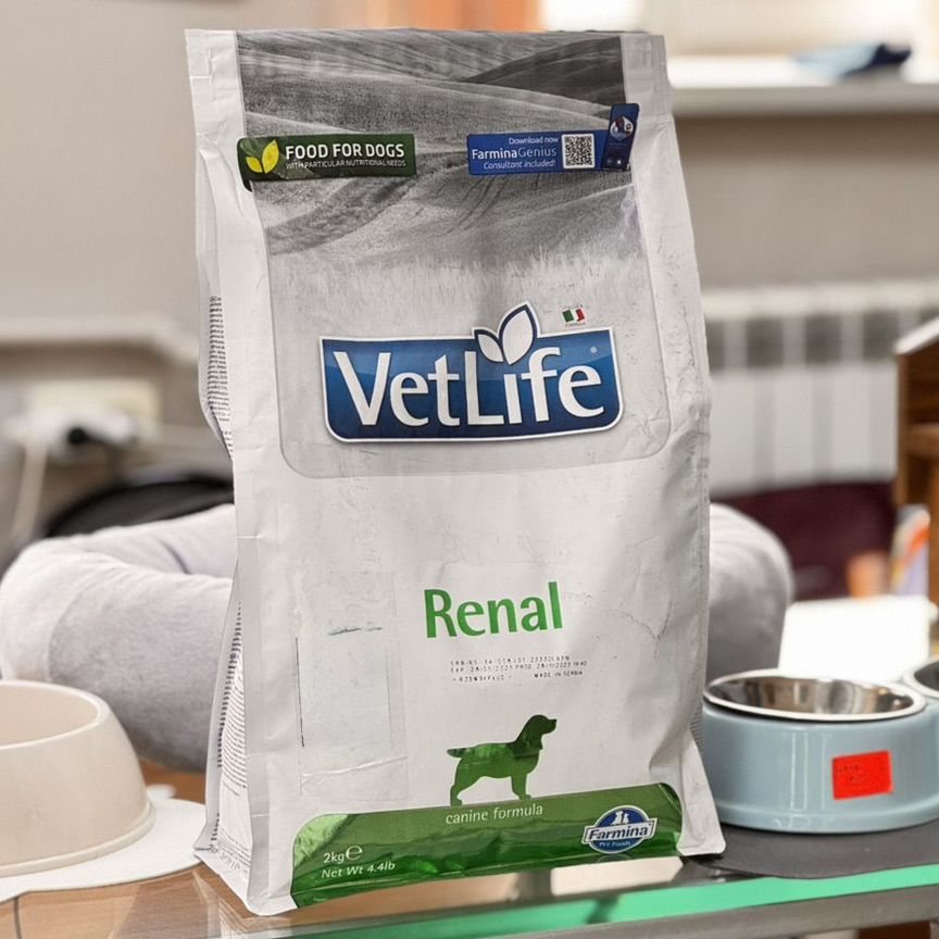Корм для собак farmina vet life renal 1кг