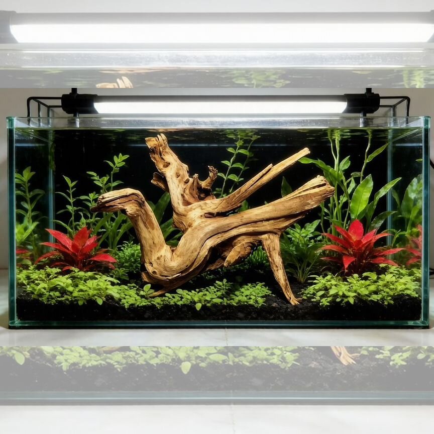 Коряга Driftwood для аквариума дома 22*17*16 вк56