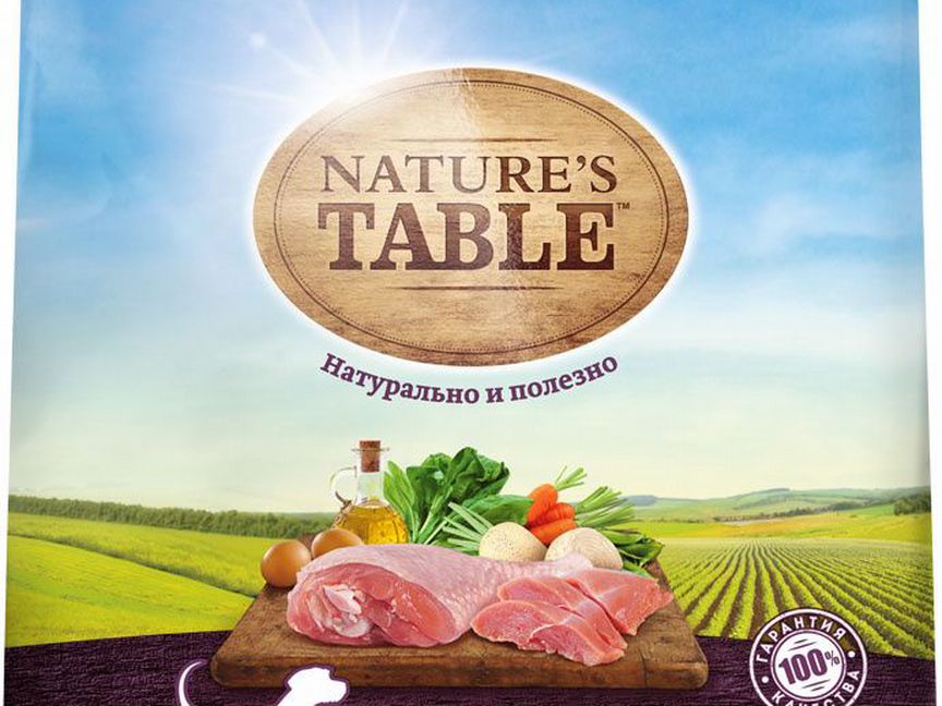 Корм Nature's Table сухой корм для взрослых собак