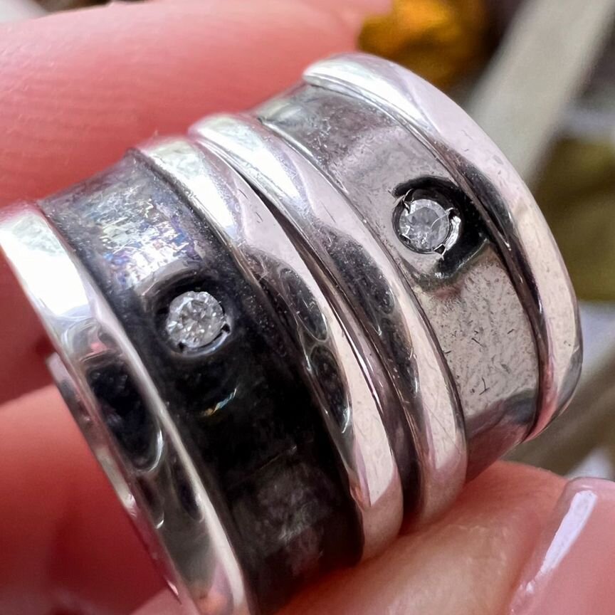 Серебряные серьги 925 вставка бриллиант