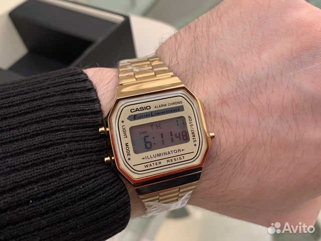 Часы Casio a168 золотые купить в Москве | Личные вещи | Авито