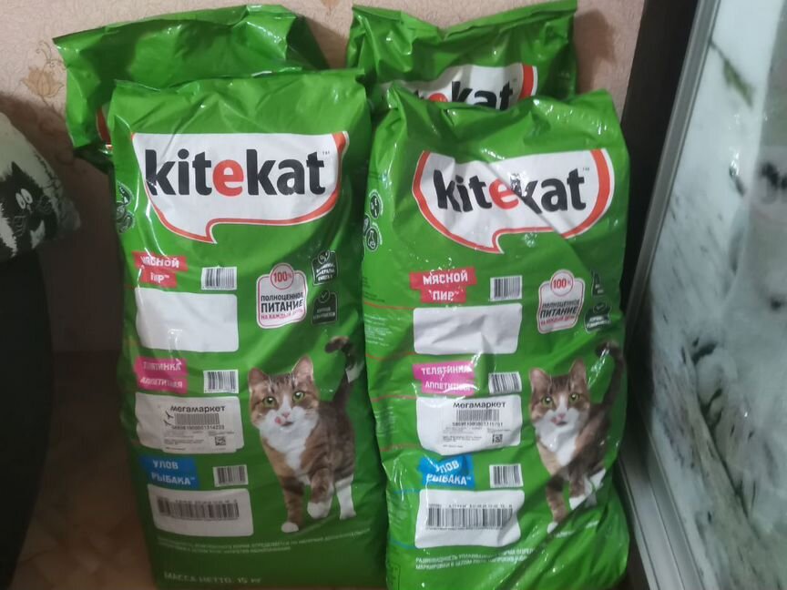 Сухой корм для кошек китикет 15кг, kitekat