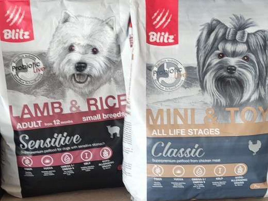 Сухой корм для собак Блиц. Для мелких пород