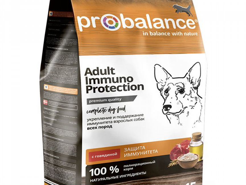 Корм ProBalance Immuno Adult Beef с говядиной