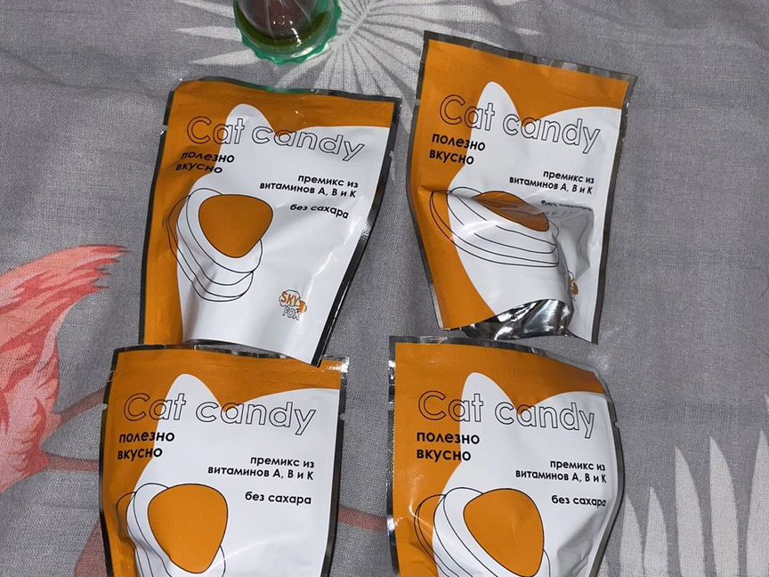 Леденцы для котов кошки с витаминами А, В и К