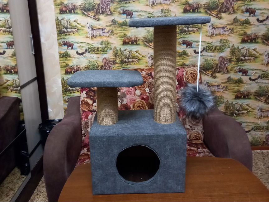 Домики для кошек любых пород с когтеточкой