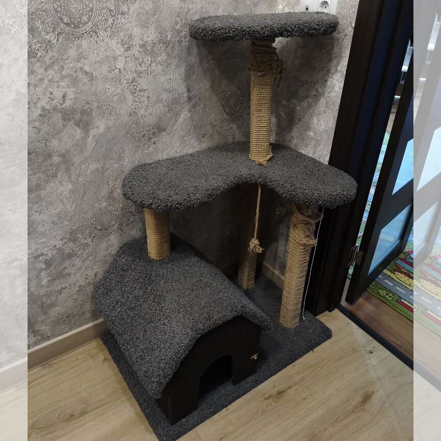 Когтеточка и домик для кота