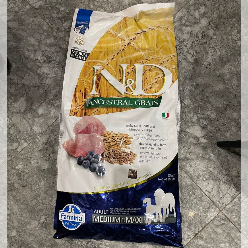 Корм для собак ancestral grain 12