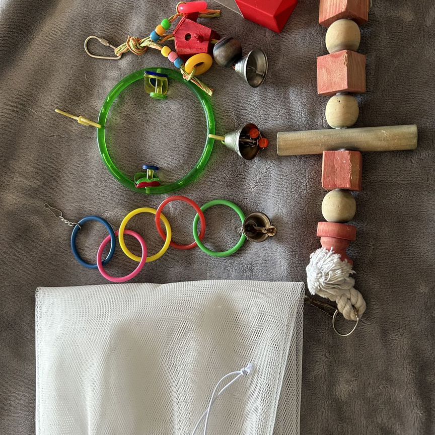 Предметы для попугая