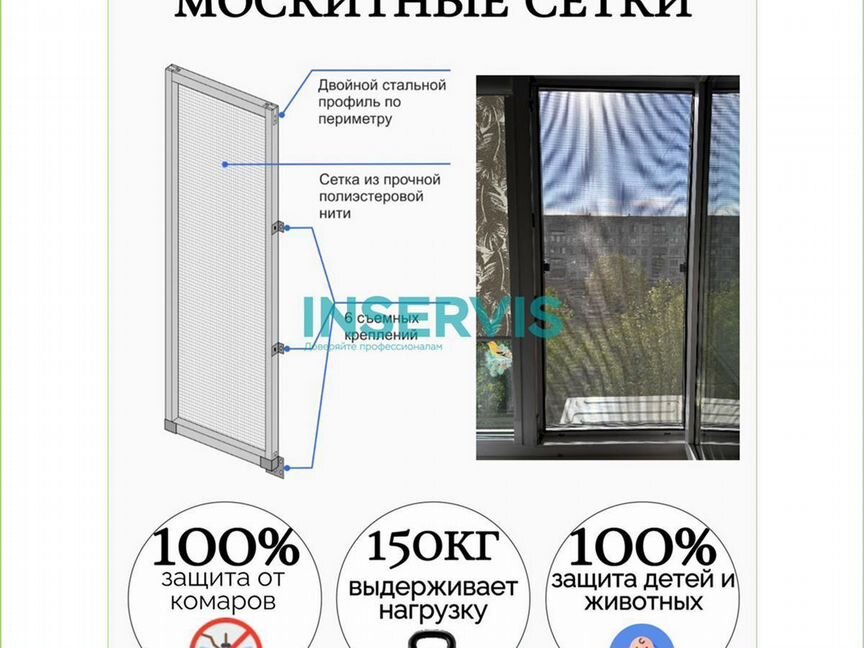 Защитная москитная сетка