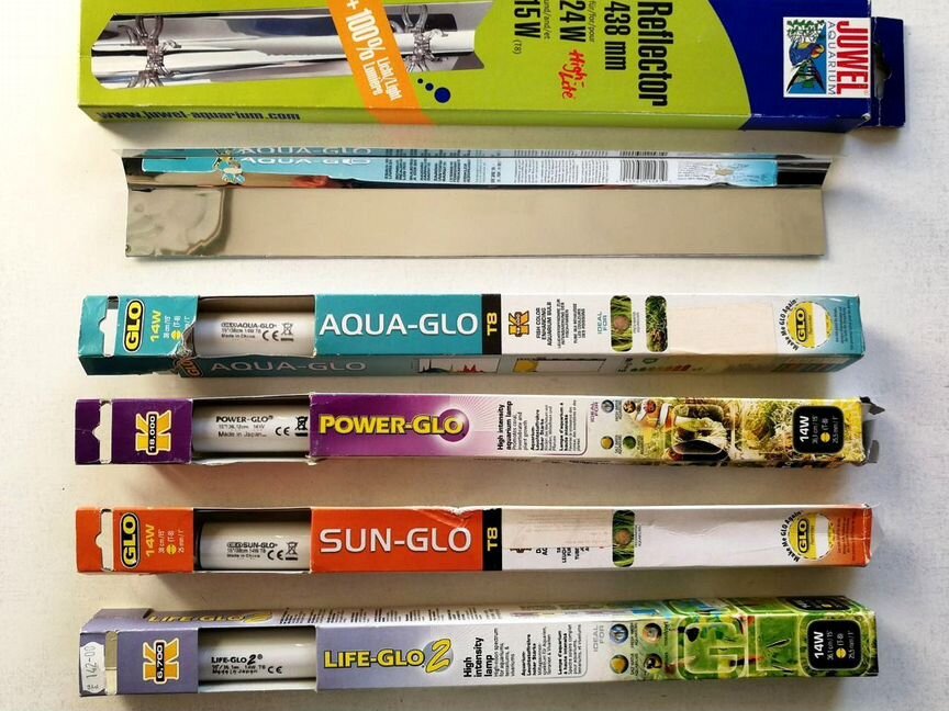 Лампы Hagen T8 14 Вт, отражатель Juwel, патроны VS