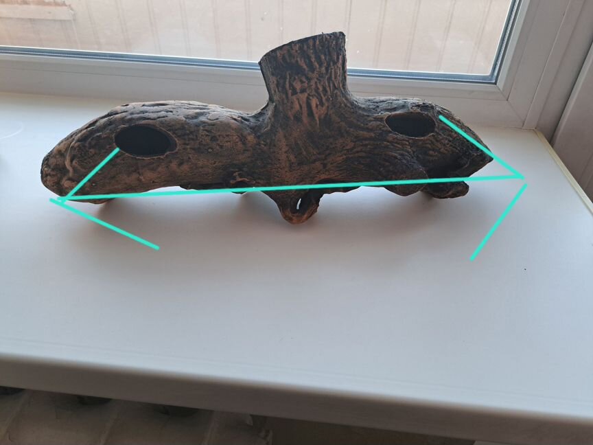 Коряга в аквариум