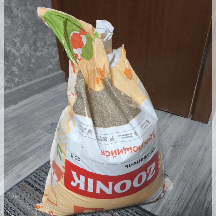 Наполнитель глиняный для кошачьего туалета Зооник