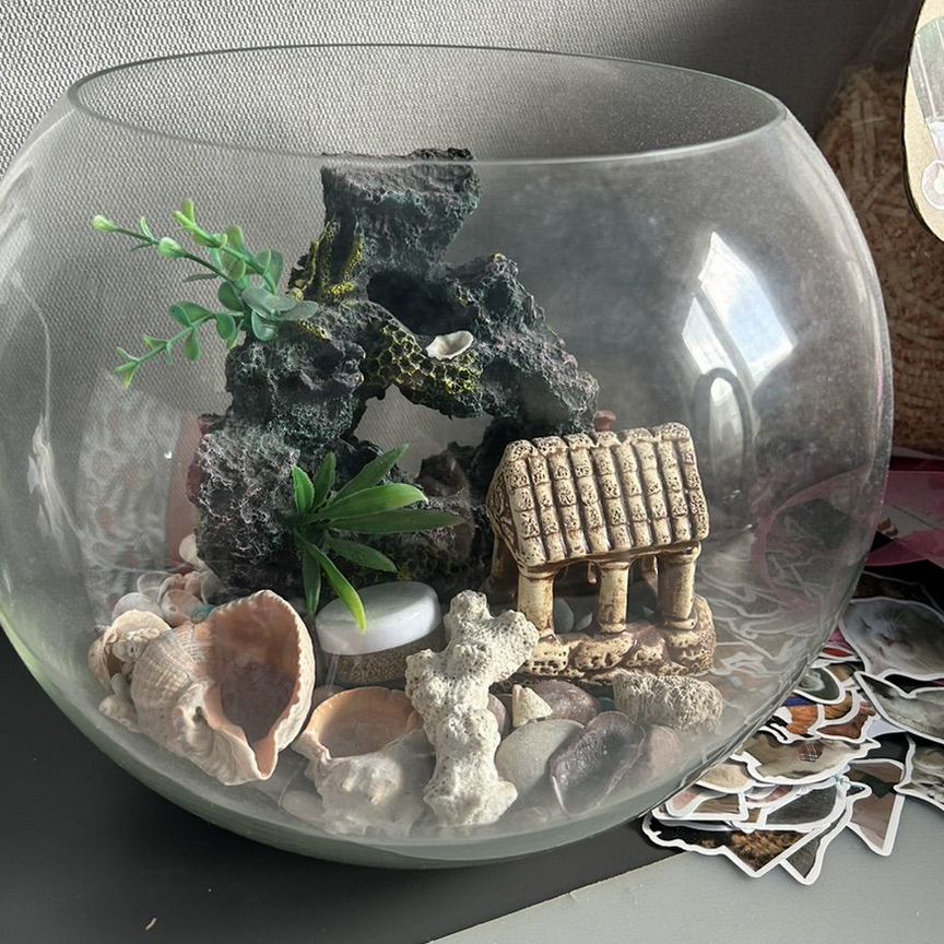 Аквариум круглый 7 литров