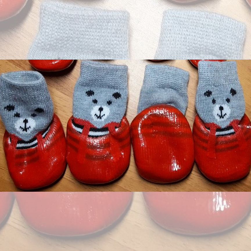 Носки для собак прорезиненные