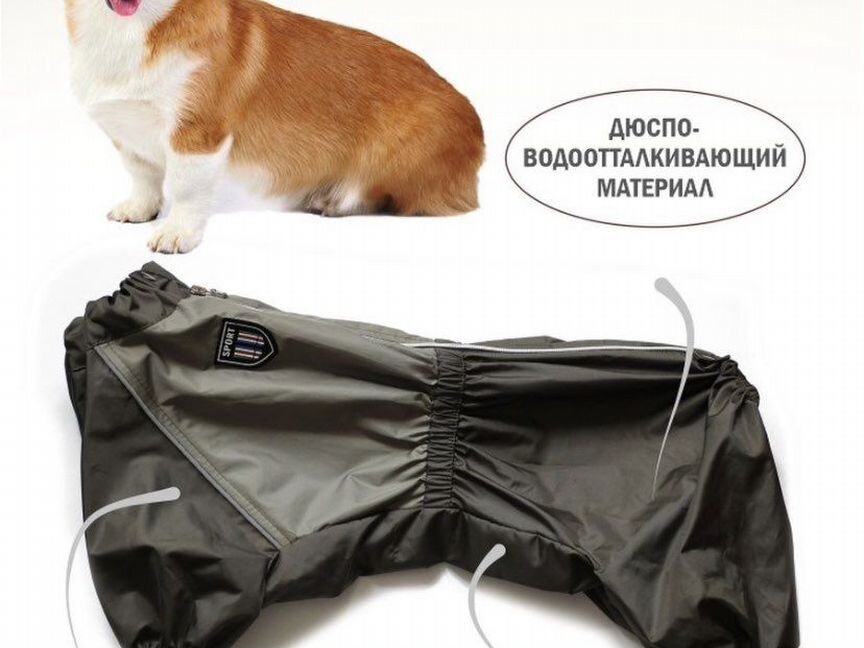 Комбенизон дождевик для корги