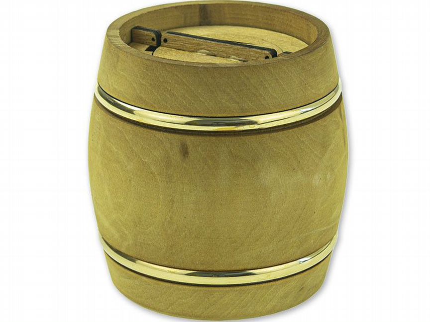 Бочонок медовый Купеческий 1 кг (липа, темный) без