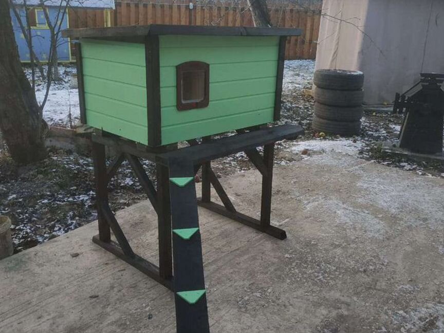 Уличный домик для кошки Котеич