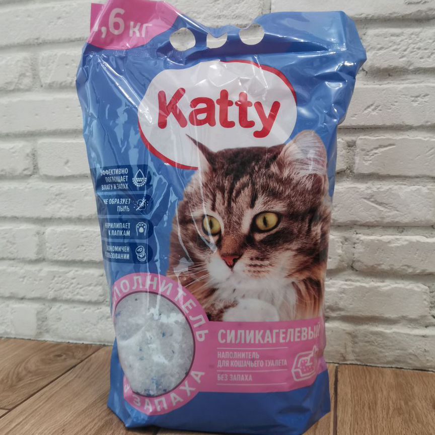 Селикагелевый наполнитель Katty 1,6 кг