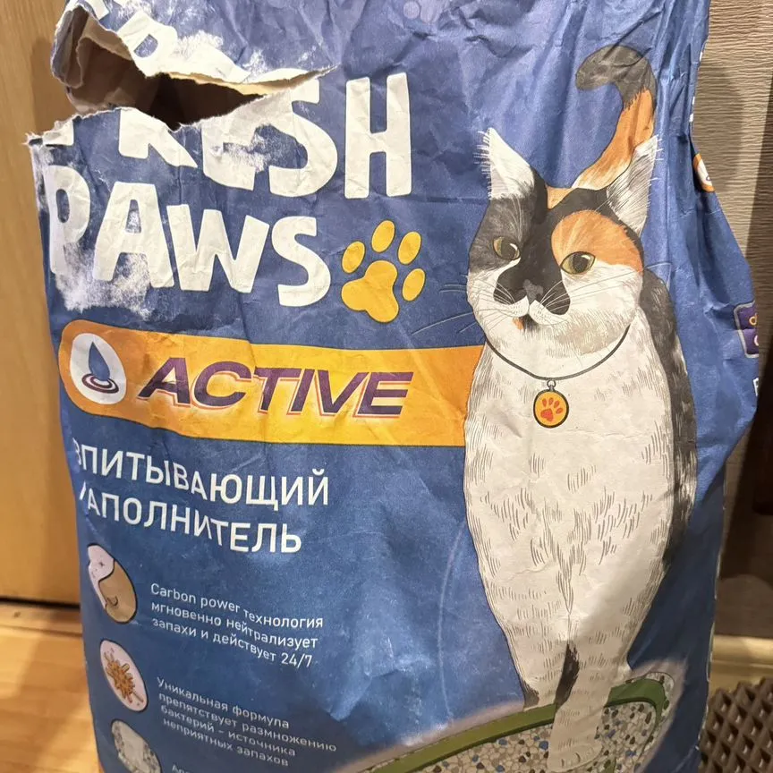 Наполнитель Fresh Paws 18л (12кг) полный