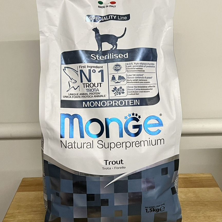 Monge Cat Monoprotein Sterilized, 1,5кг