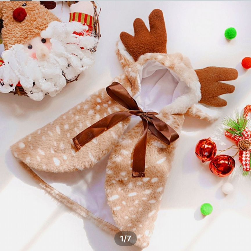 Новогодние накидки для животных (кошек, собак)